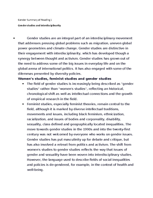Gender in geography An essential basis of analysis - GEOGRAPHICAL ...