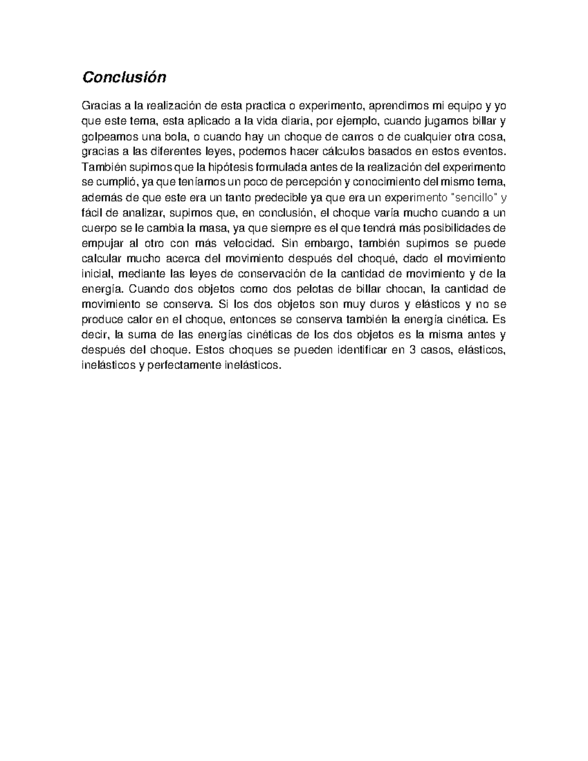 Conclusión - Espero que les sirva esta práctica de matemáticas ...