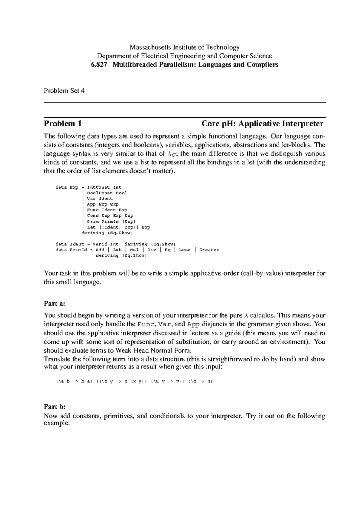 A4 Multithreaded Parallelism Languages And Compilers Massachusetts Institute Of Technology
