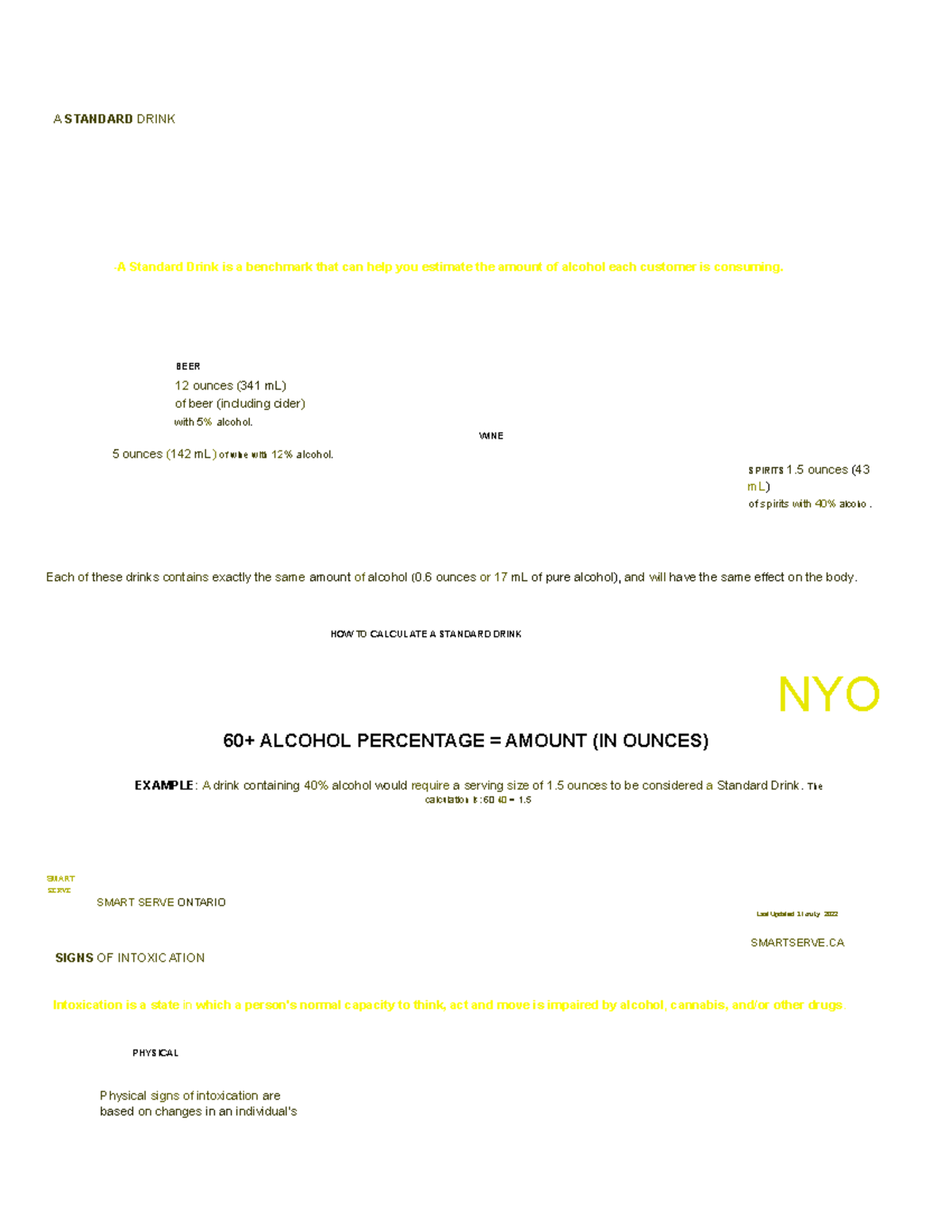 Sso- Ssotp-3951282-16786 Textbook Smart Serve - A STANDARD DRINK -A ...