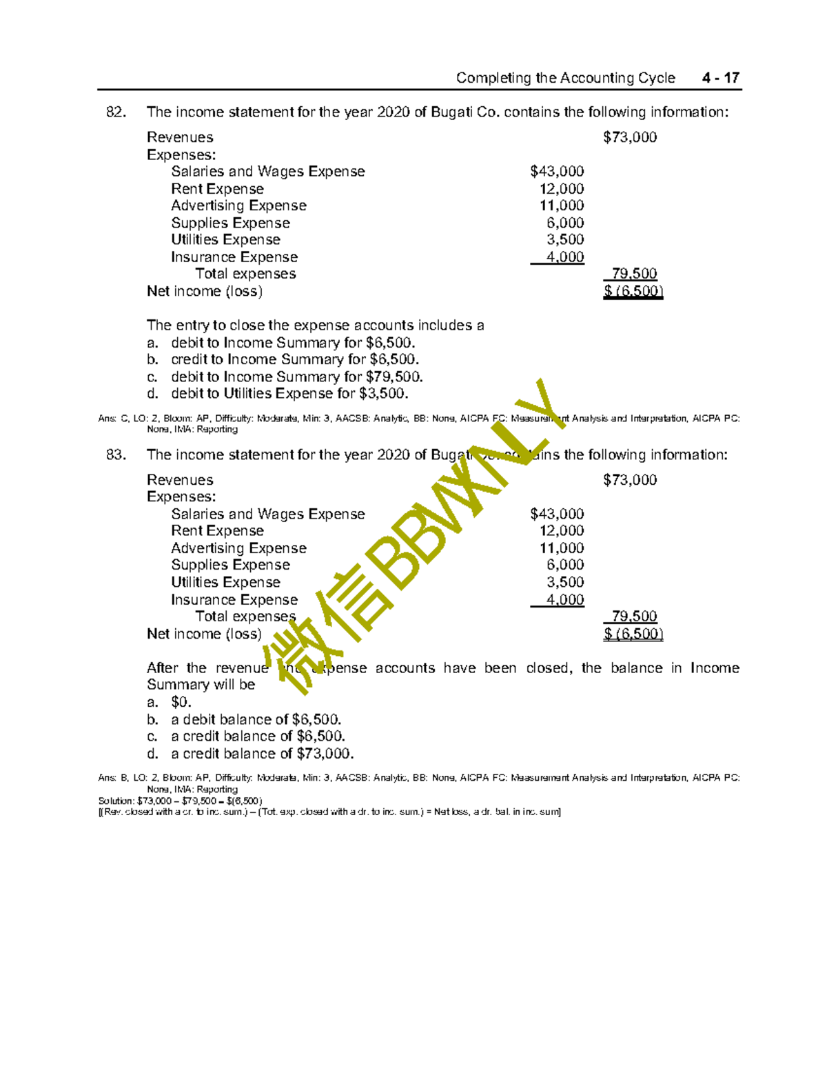 Accounting principles 14th edition by weygandt tb 386 - Completing the ...