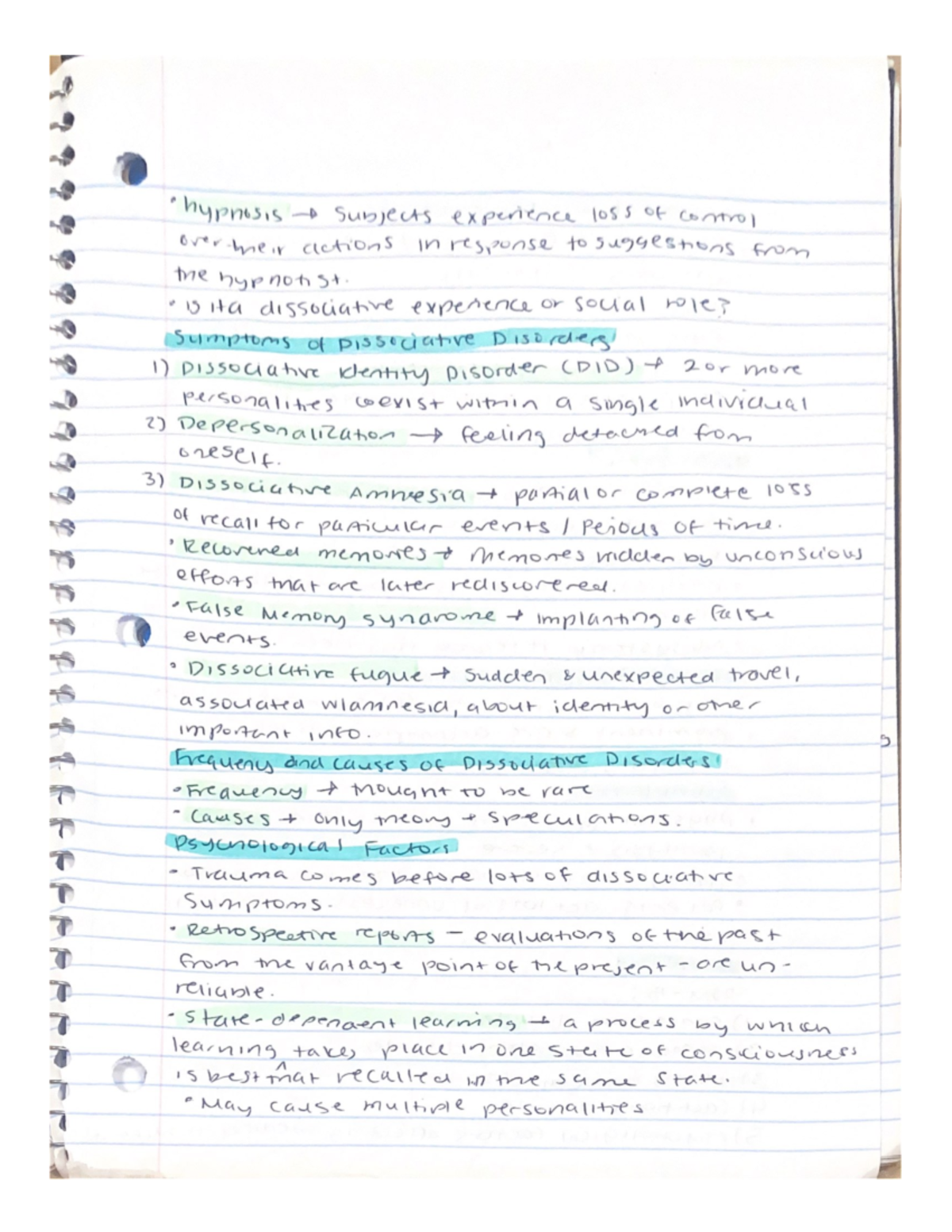 Psych Notes Pages 1-24 - PSYC 2410 - Studocu