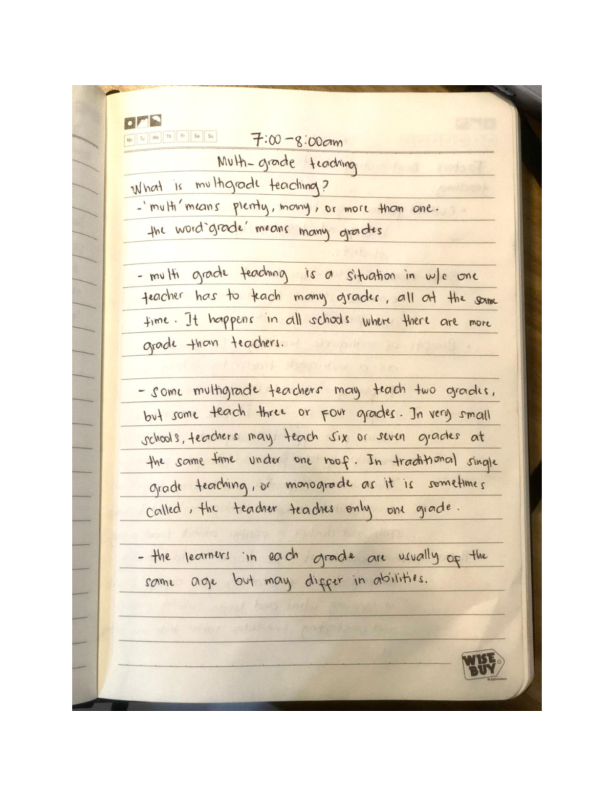 Multigrade Teaching - Lecture notes 1-10 - Secondary Education - Studocu