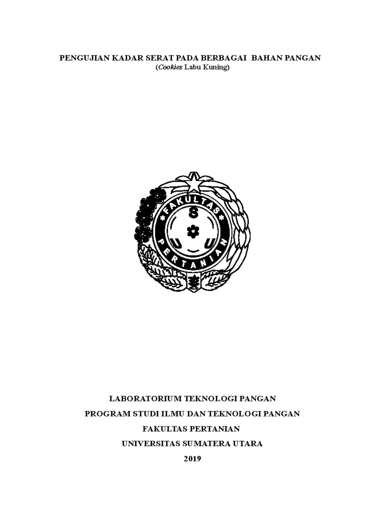 Pengujian kadar serat labu kuning - PENGUJIAN KADAR SERAT PADA BERBAGAI ...