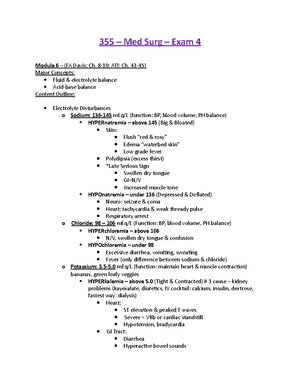 M5 NUR355 - Module 5 notes - MODULE 5 OXYGENATION CHAPTER 7 Alterations ...