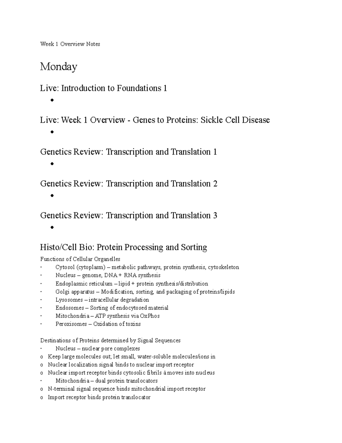 Week 1 Overview Notes - Lead Serve Inspire Foundations 1, Week 1 ...