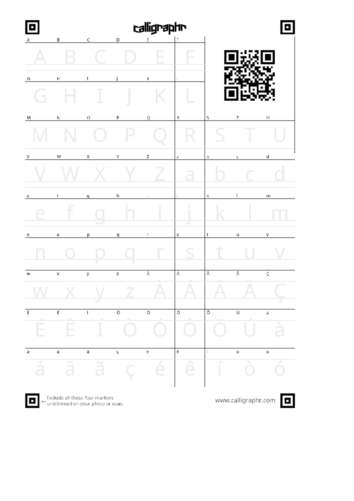 Calligraphr-Template - Português - Studocu