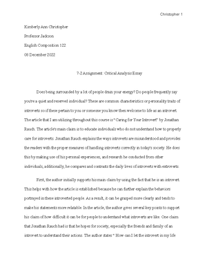 2-2 Project Proposal HUM-100 - Kimberly Ann Christopher Professor Amy ...