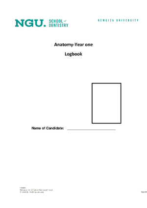 Checklist - Hb ' - Anatomy Introduction to anatomy of the head and neck ...