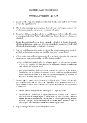 Econ2000 Tutorial 1 2023 - ECON 2000 Intermediate Microeconomics I Tutorial 1 Instructions. Your ...