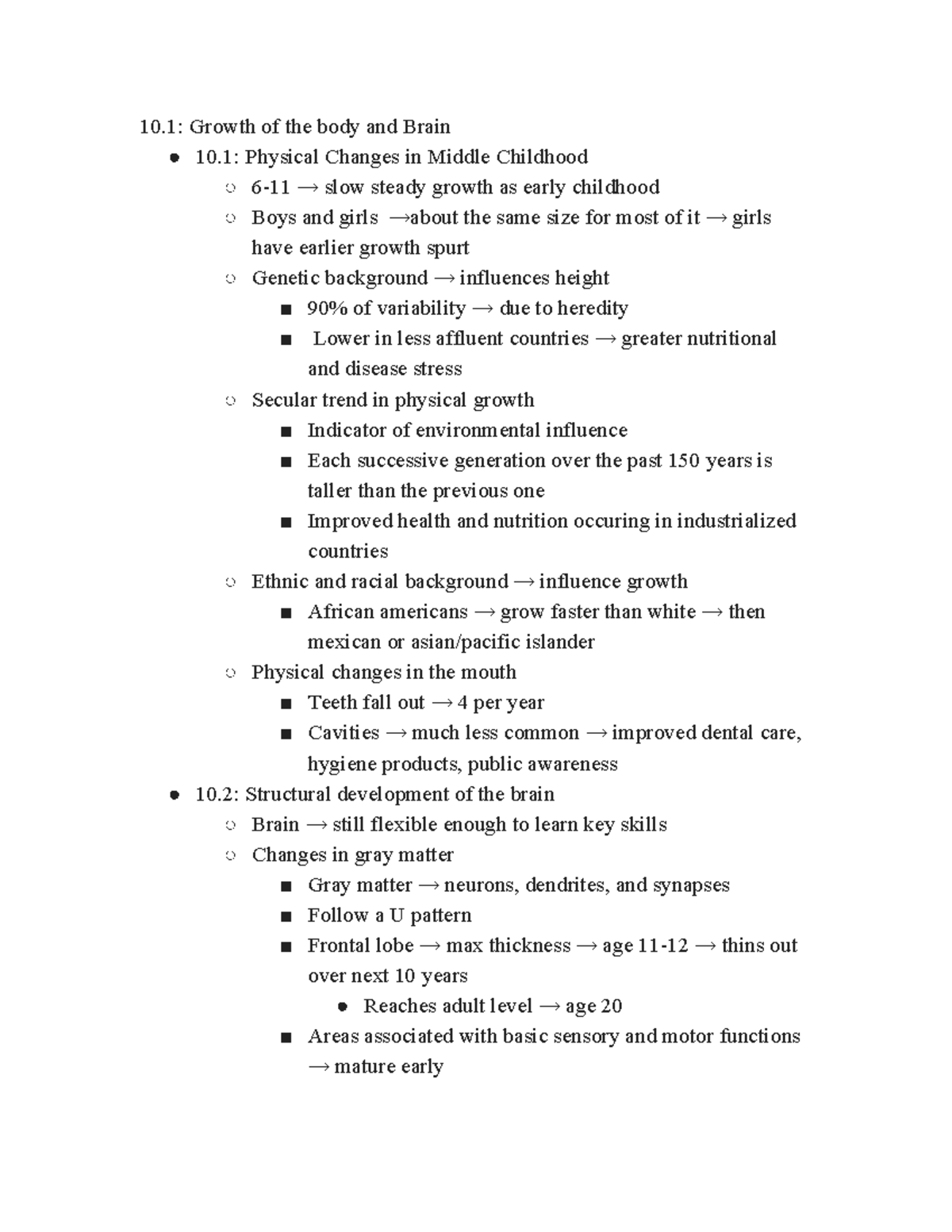 336 Ch. 10 Physical Development and Health in Middle Childhood - 10 ...