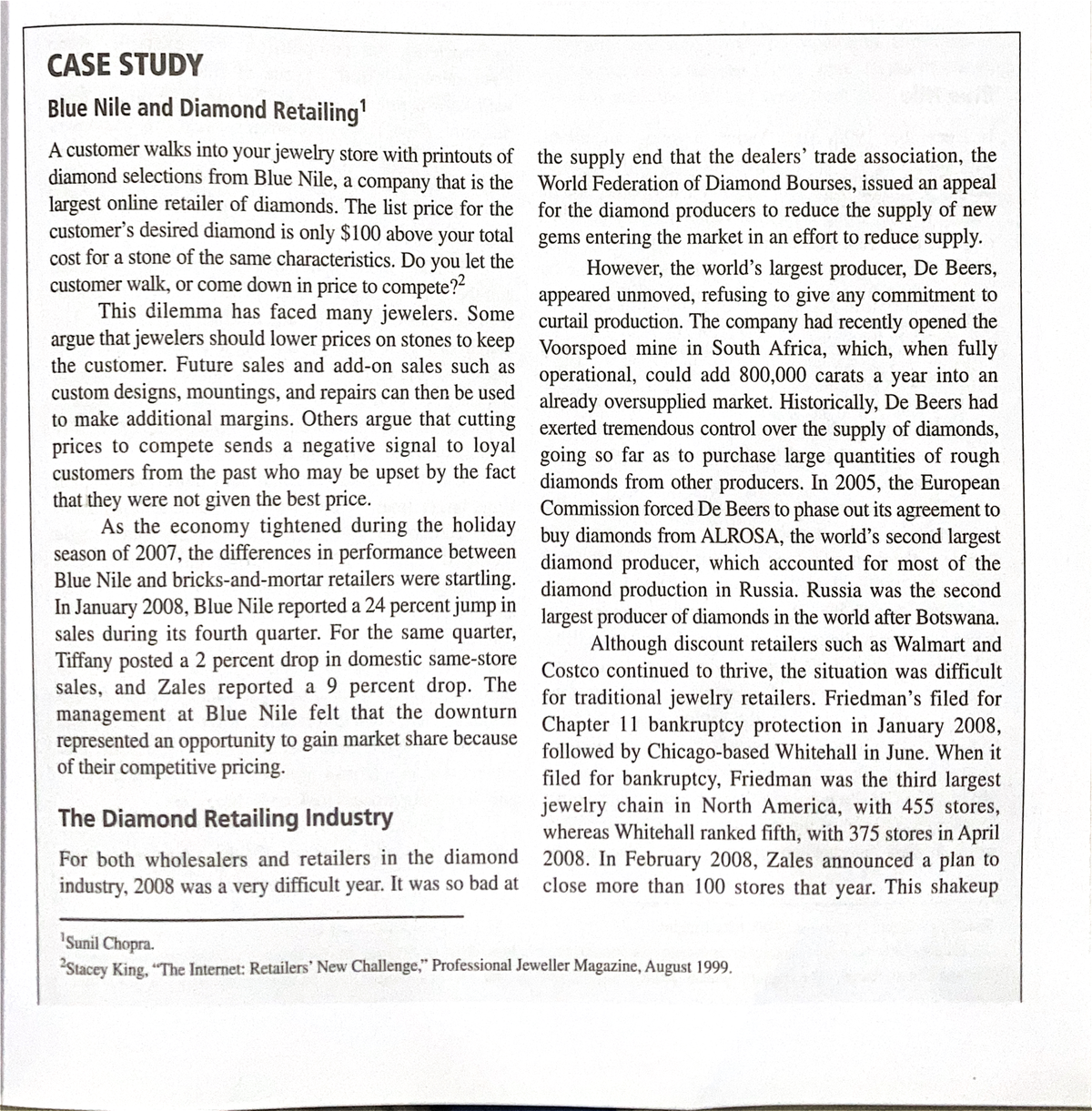 SCM Case Study - Ans - Studocu