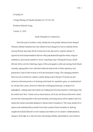 College Writing Rubric FA23 - 355:101 College Writing – Evaluative ...