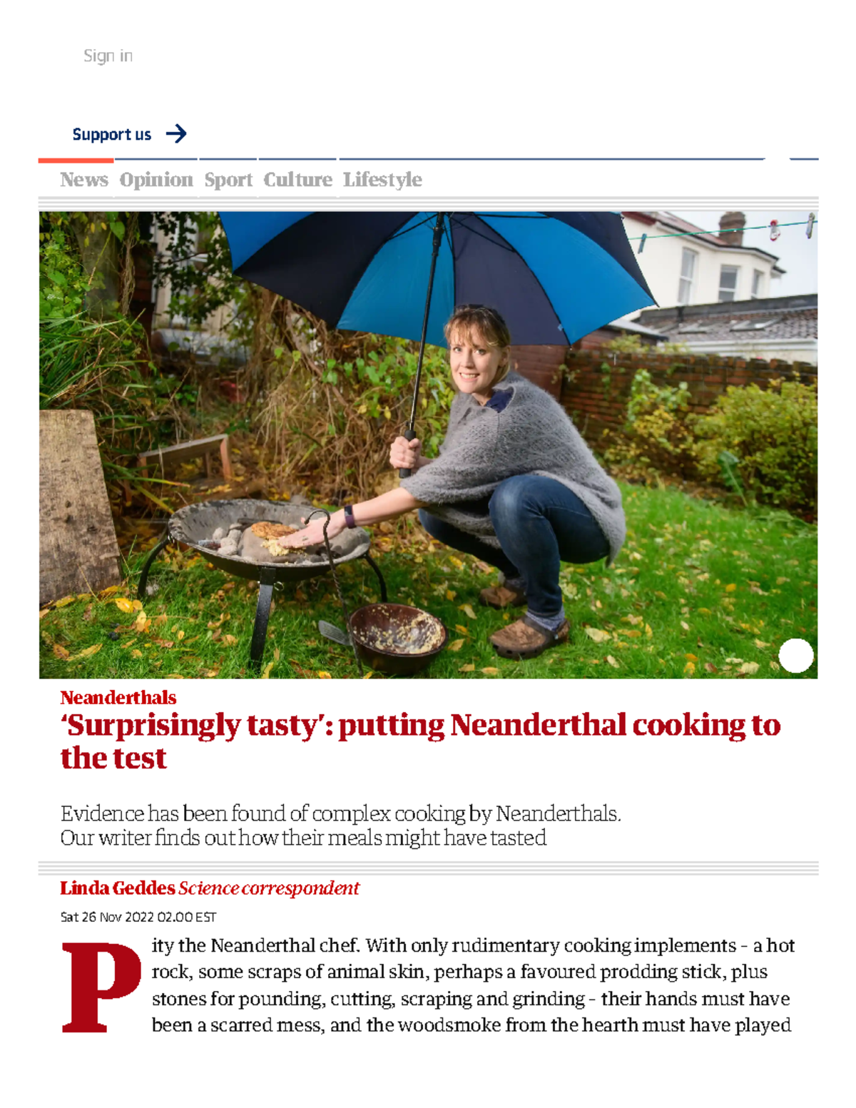 ‘Surprisingly tasty’ putting Neanderthal cooking to the test ...