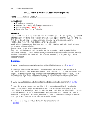 Week 7 Case Study Genetics and Inheritance - Week 7 Case Study ...