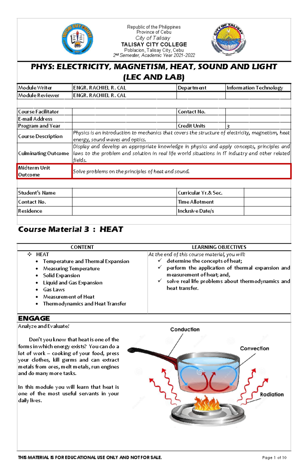 Physics-CM-3 - PHYSICS LECTURES - Republic of the Philippines Province ...
