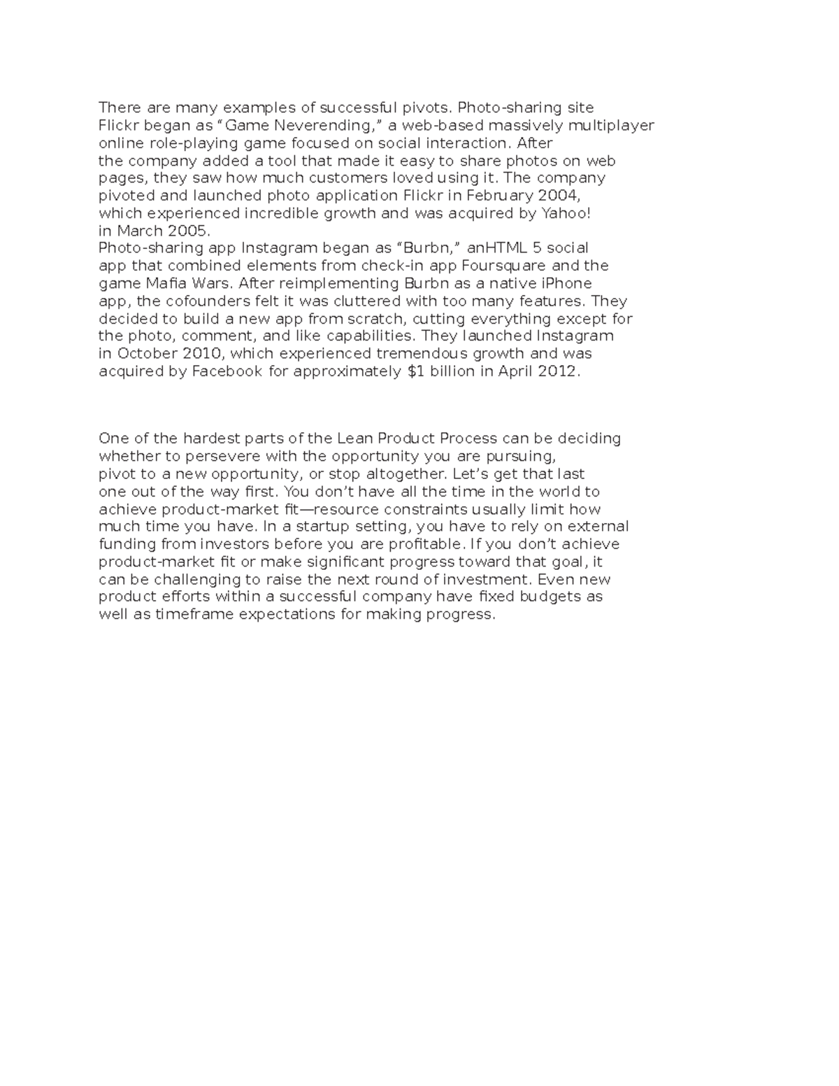 Iterate and Pivot to Improve Product-Market Fit - Product Design - BITS ...