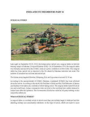 India AND NON-SAARC Countries Notes PART 2 - INDIA AND NON SAARC ...