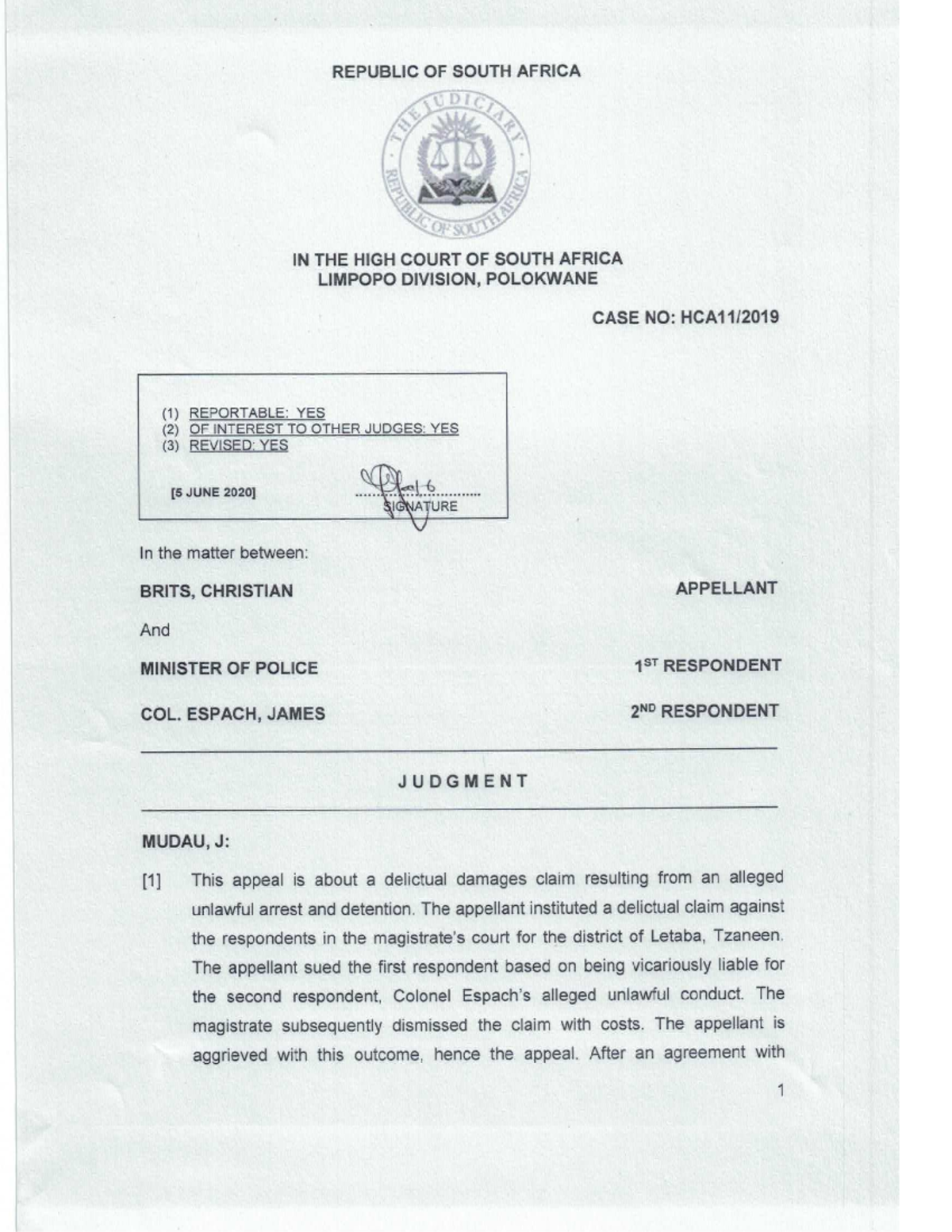 33 - Case law - CSL2601 - Studocu