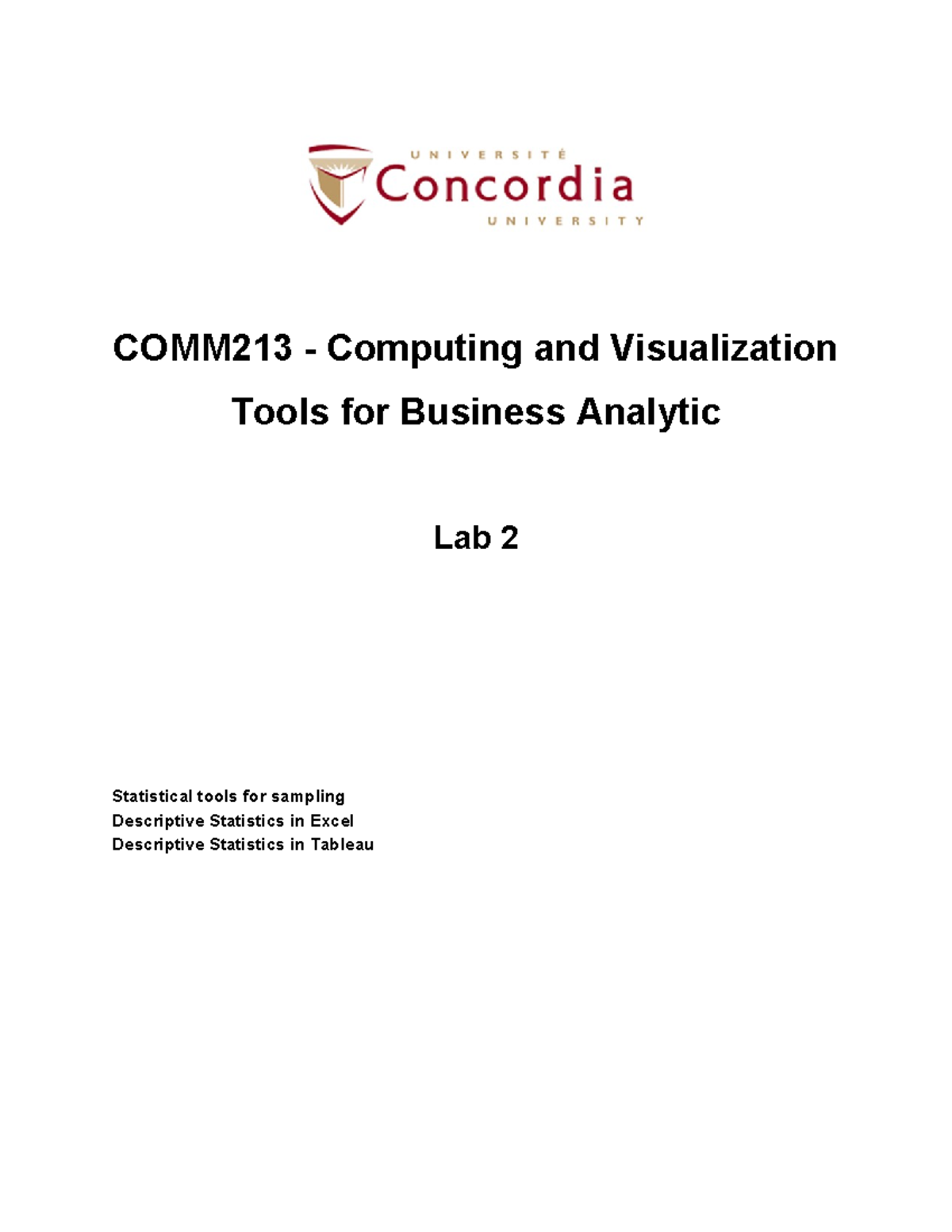 Lab 2 Instructions - COMM213 - Computing and Visualization Tools for ...