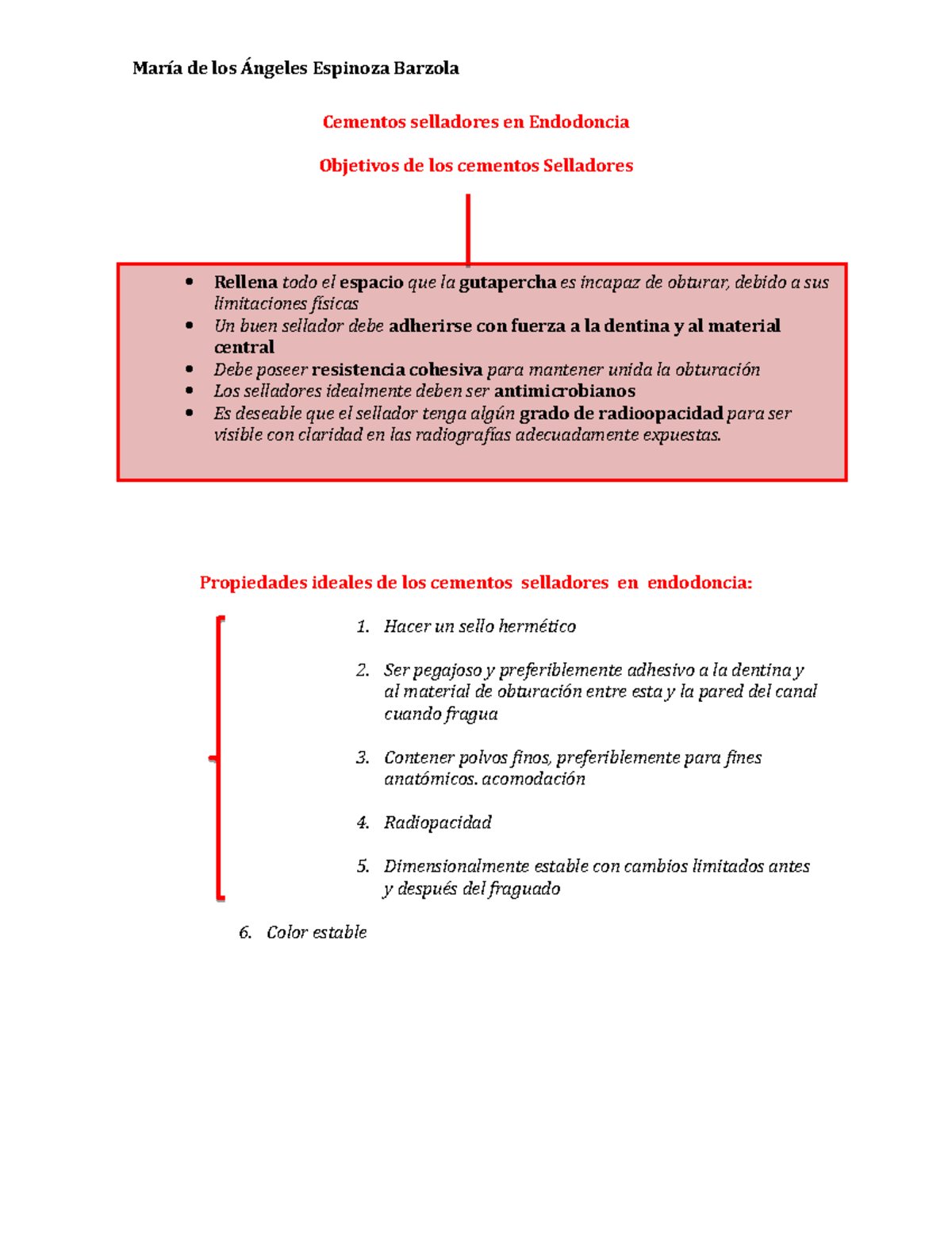 Tarea cementos endodoncia - María de los Ángeles Espinoza Barzola ...