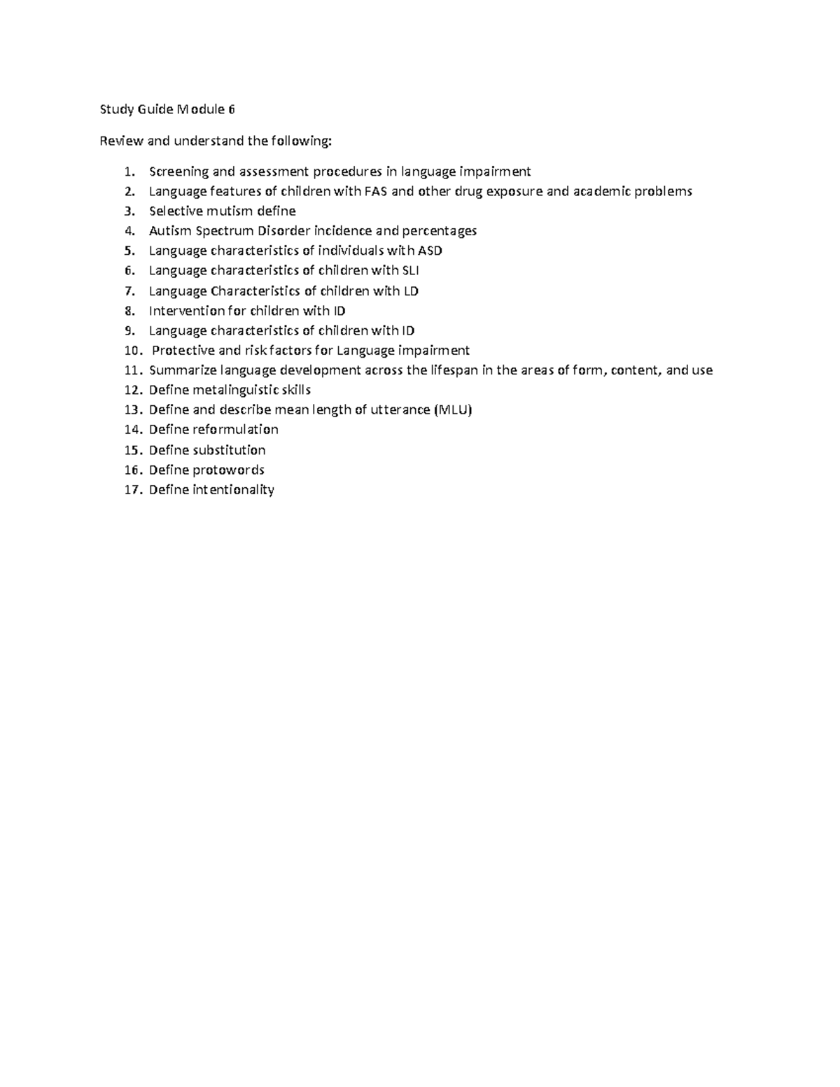 Study Guide Module 6 - Studocu