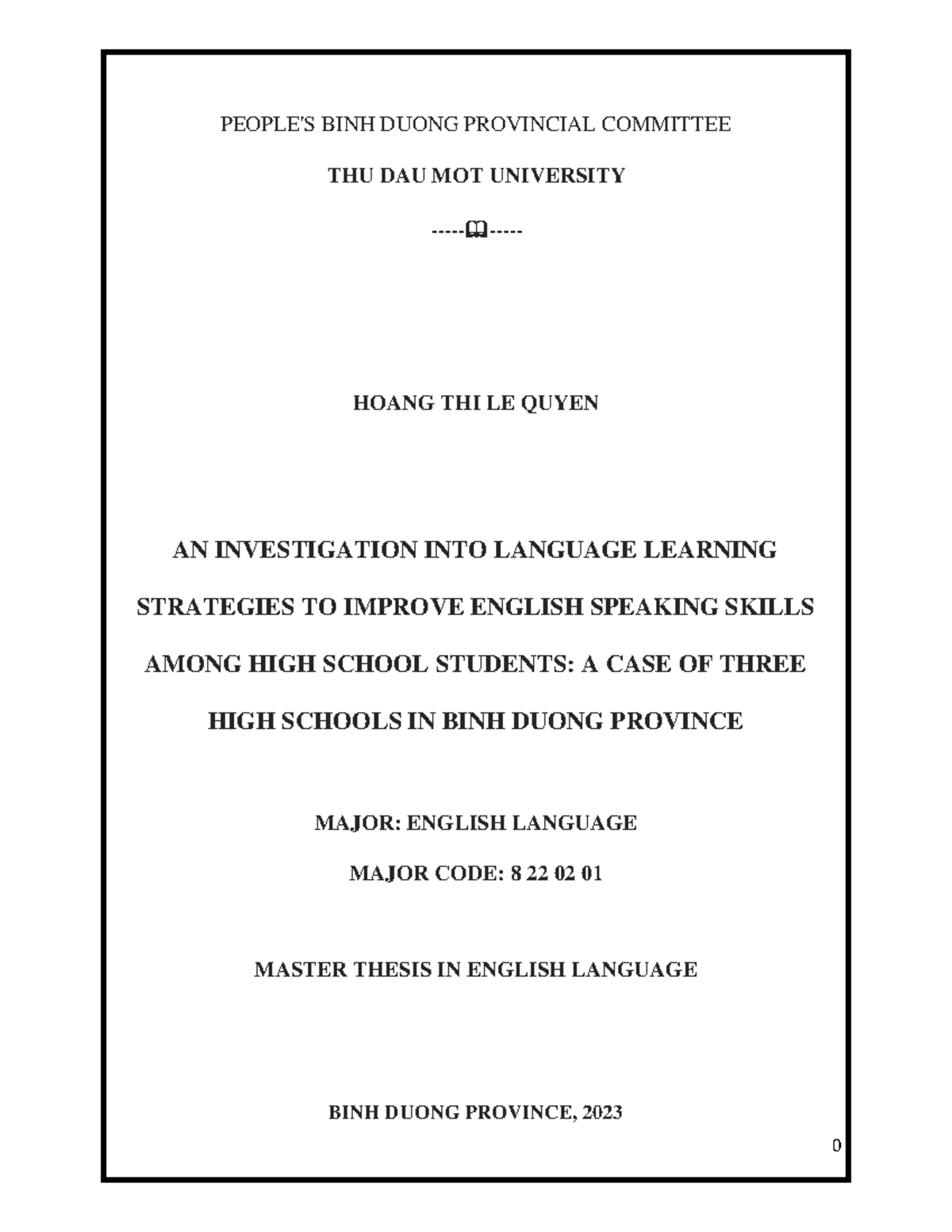 An investigation into language learning strategies to improve English ...