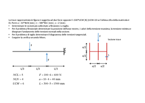 Esercizi svolti - Linea Elastica - Linea Elastica – Esercizio 1 Si ...