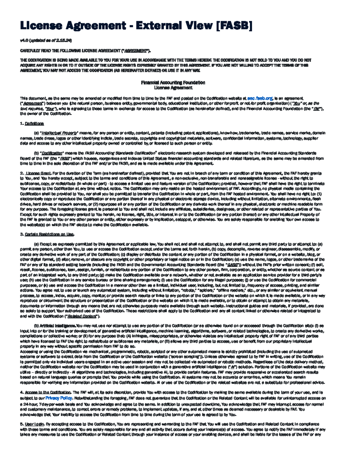 FASB Accounting Standards Codification® - user profile ards rce ...