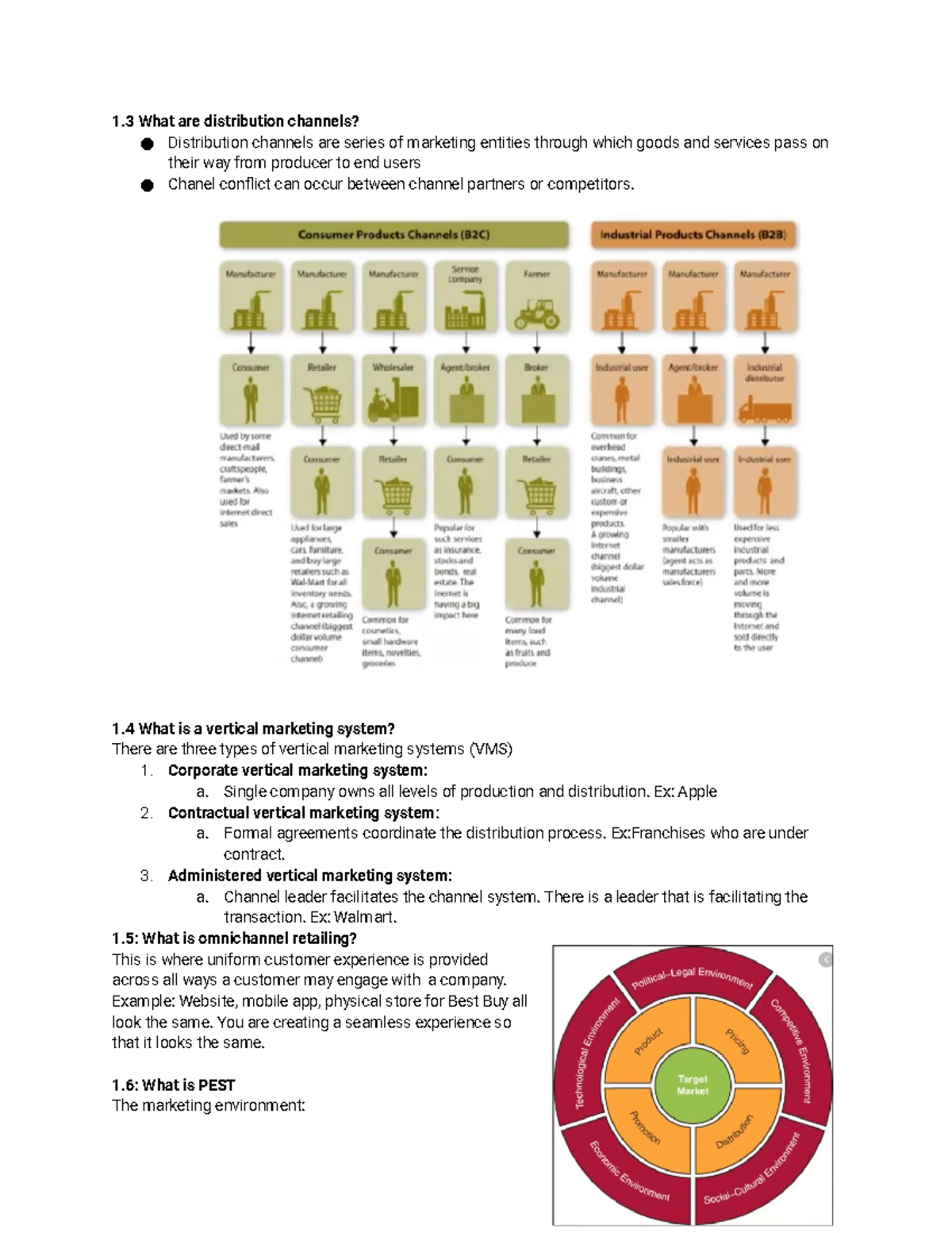 D077 1.3 to 1.6 notes - 1 What are distribution channels? Distribution ...