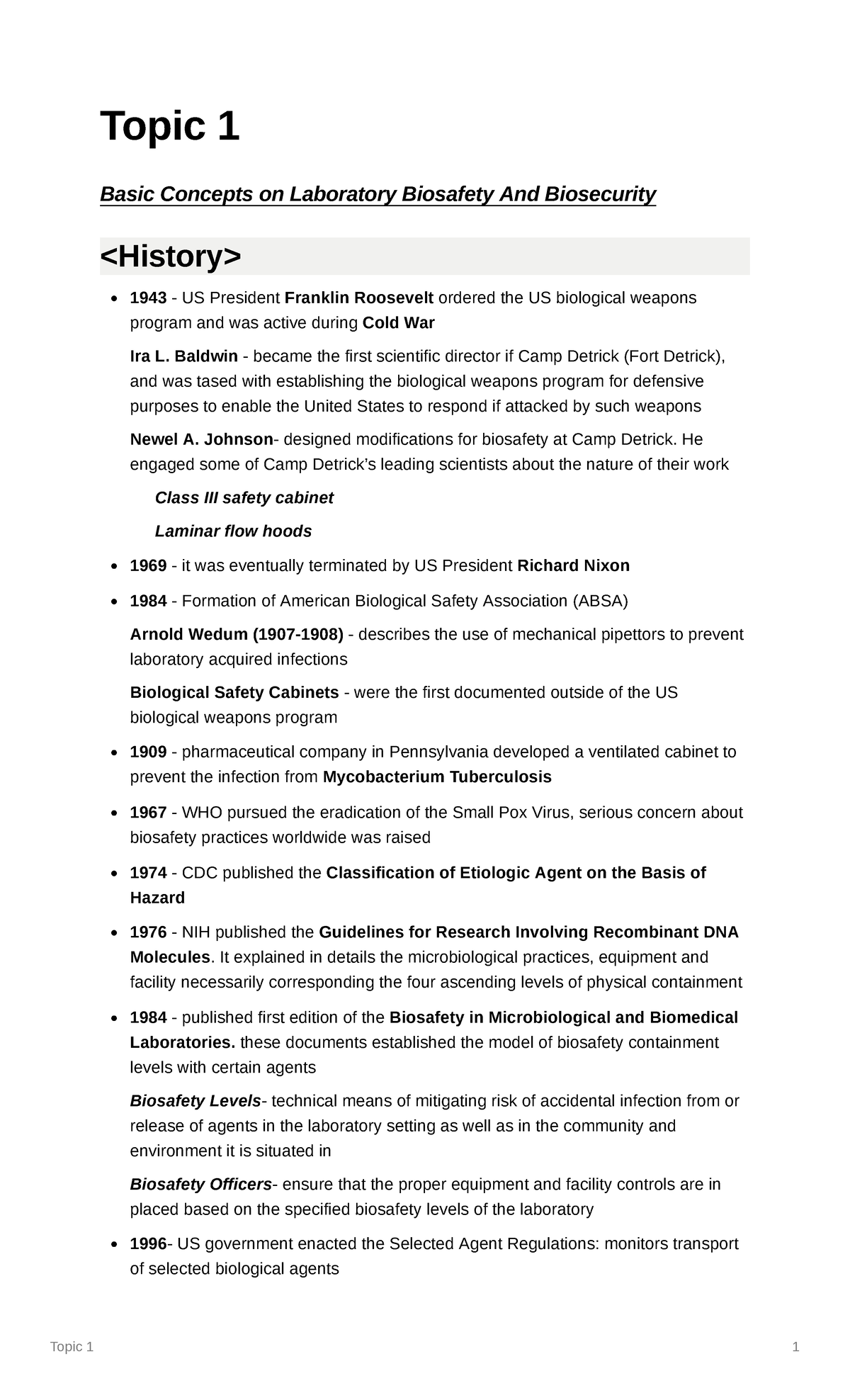 Topic 1 - this lecture notes is for Basic Concepts on Laboratory ...