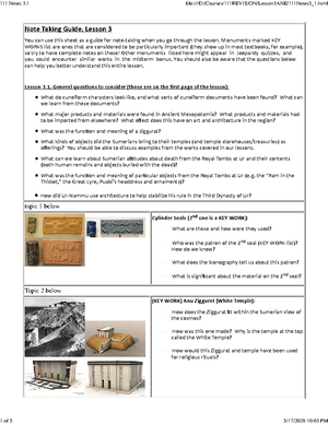 Lesson 1 Notes - Note Taking Guide, Lesson 2 You can use this sheet as ...