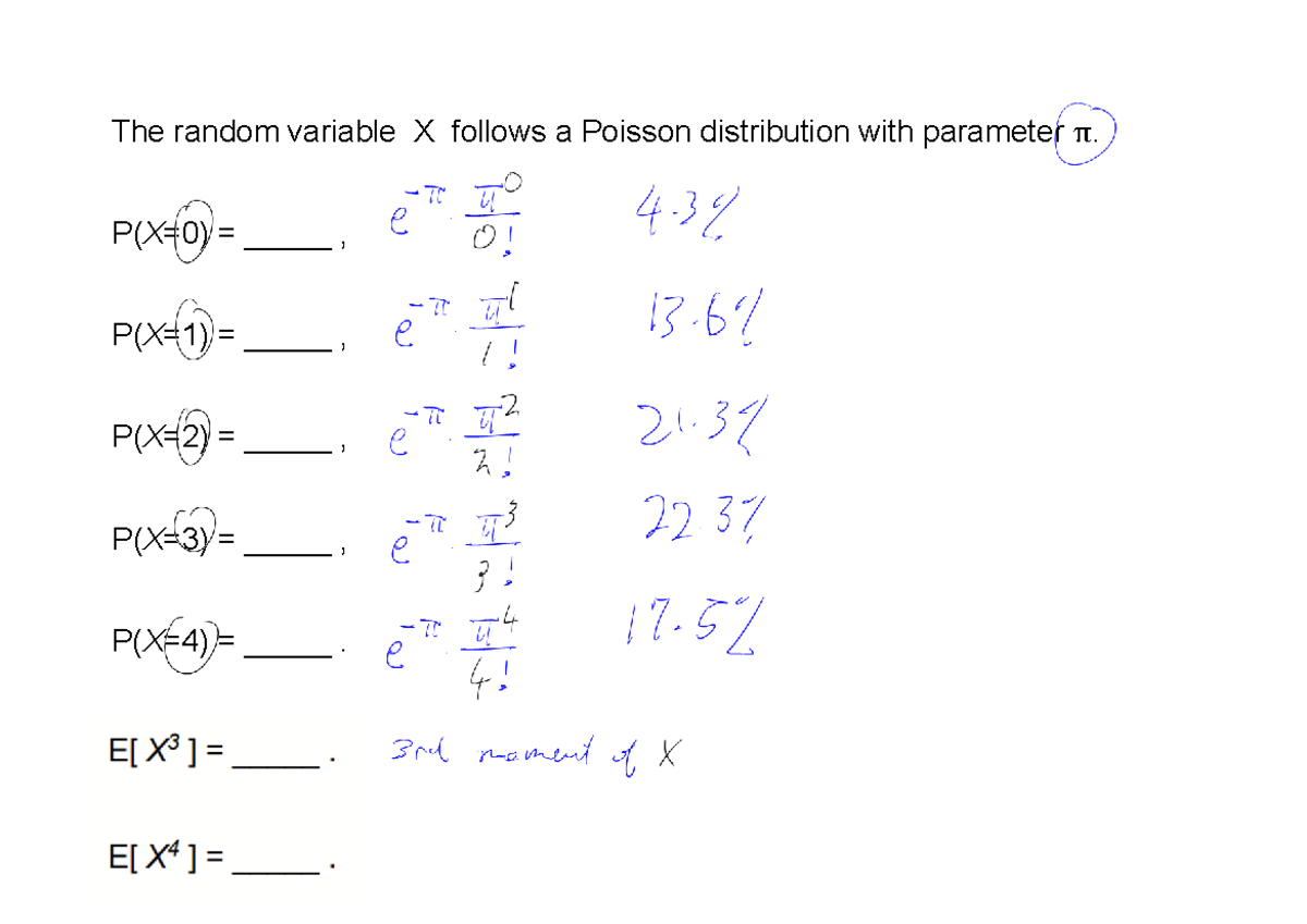 MA2116-L1Lsn09-20240910 - The random variable X follows a Poisson distribution with parameter π ...