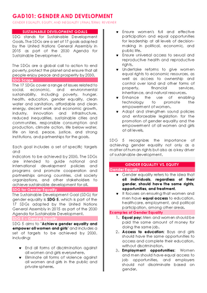 Medyo reviewer sa GAD - Sustainable Development Goals (SDGs) SDGs ...