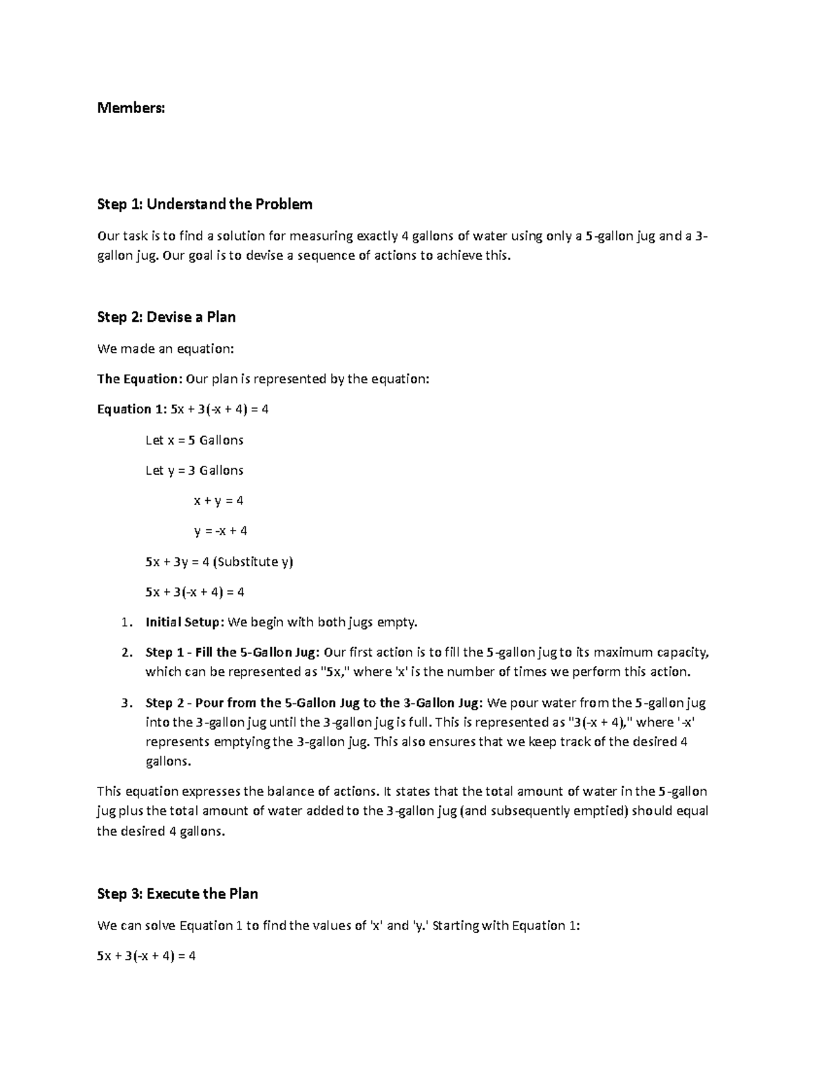 Discussion 2 - Mandatory Assignment - Members: Step 1: Understand the ...