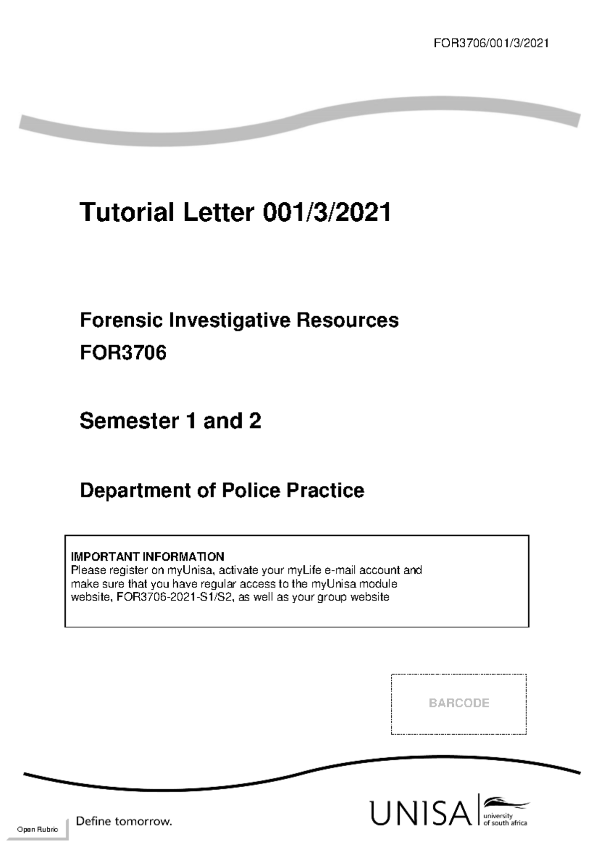 4 5843483845806000541-1 - FOR3706/ 0 01/ 3 / 2021 Tutorial Letter 0 01 ...