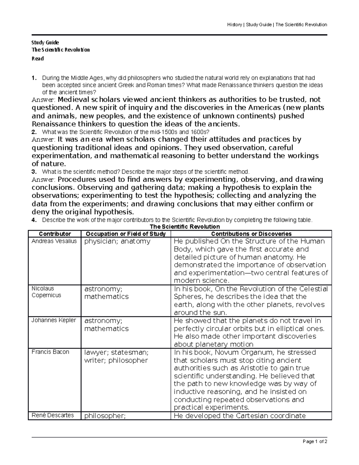 The Scientific Revolution - History | Study Guide | The Scientific ...