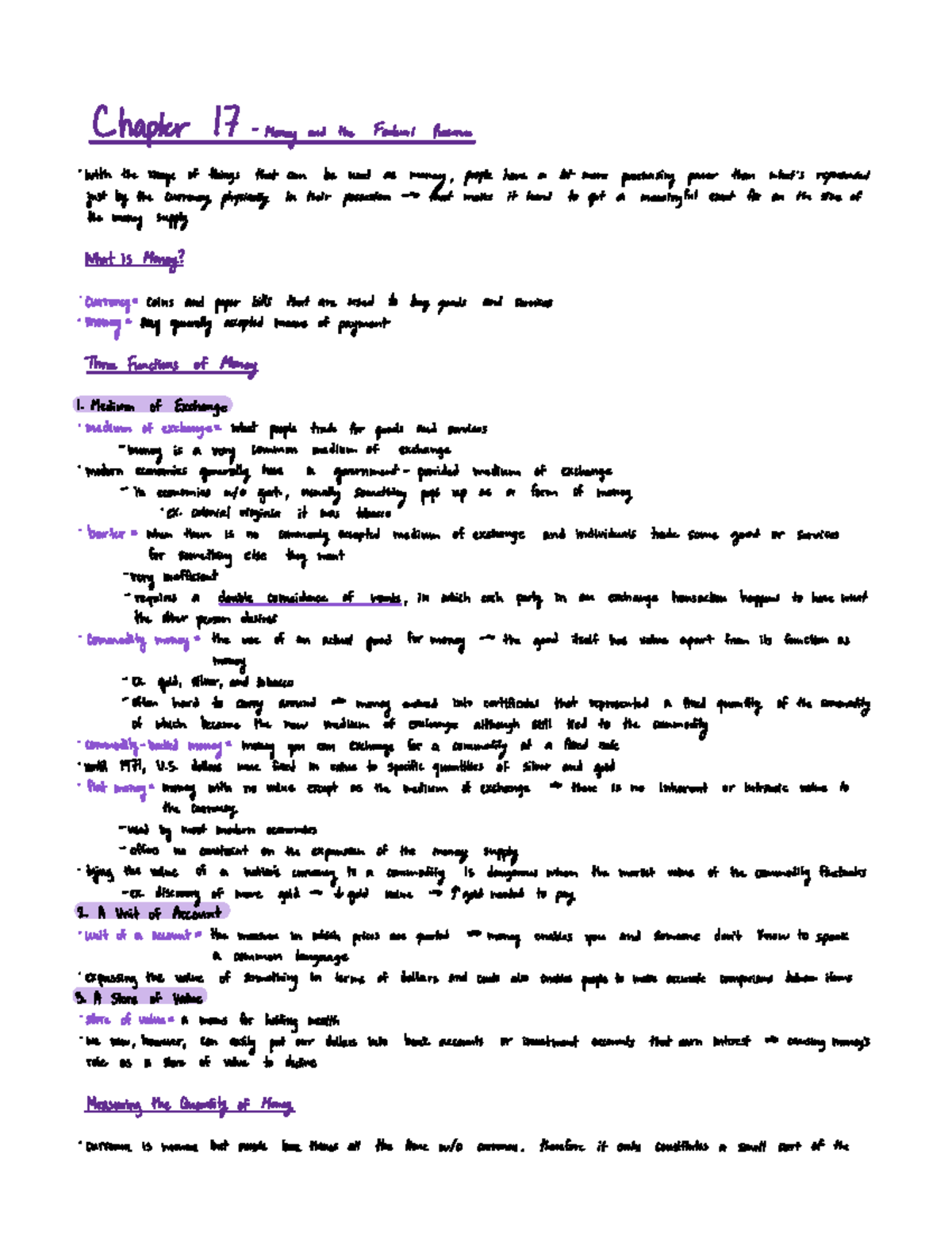 Chapter 17 - Money and the Federal Reserve - Chapter 7 moneyandthe ...