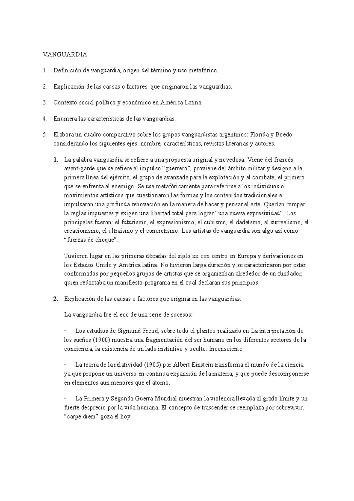 Vanguardia - Bjkkk - VANGUARDIA Definición de vanguardia, origen del ...