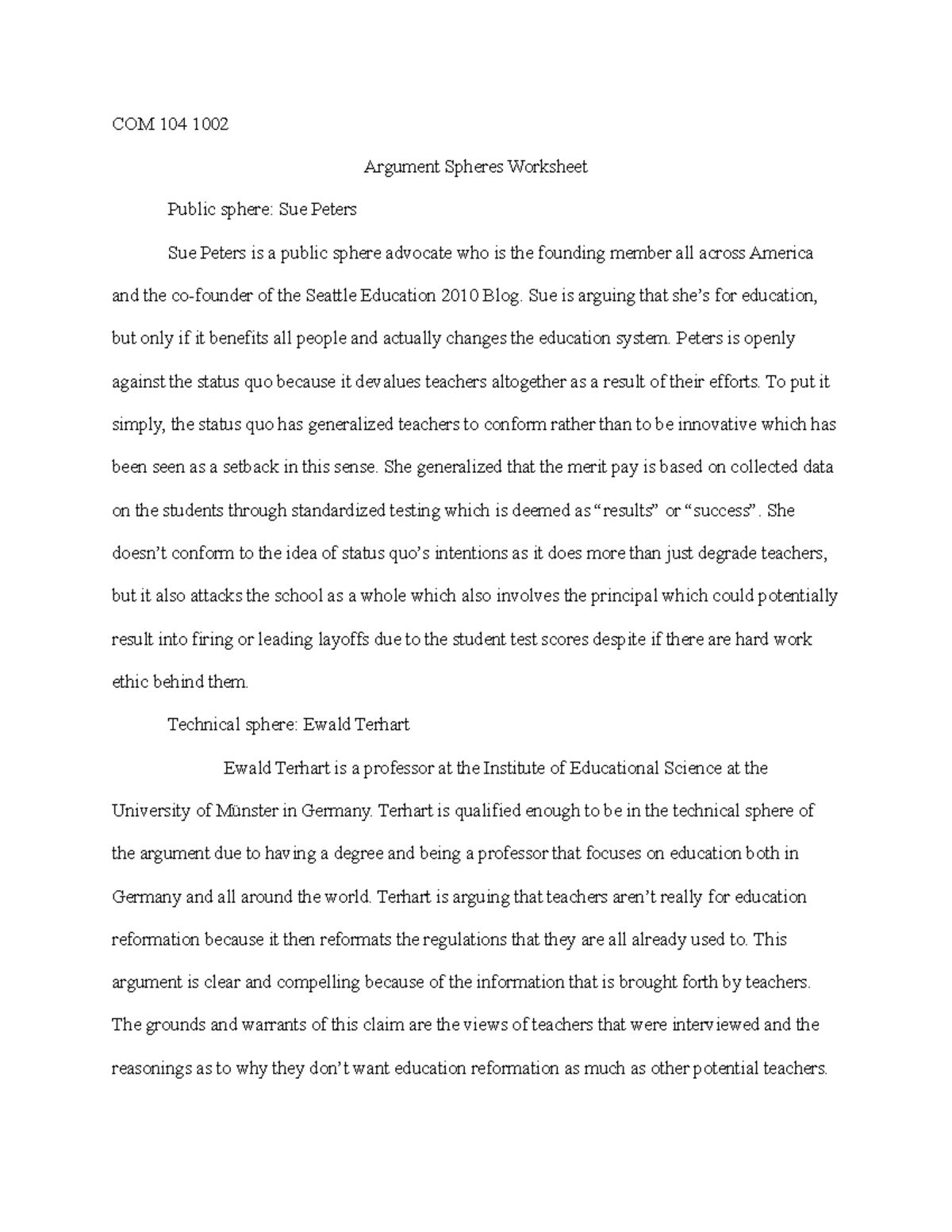 Argument Spheres Work - COM 104 1002 Argument Spheres Worksheet Public ...