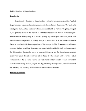 Lab Report Format-Qualitative Organic Analysis - LAB REPORT FORMAT FOR ...