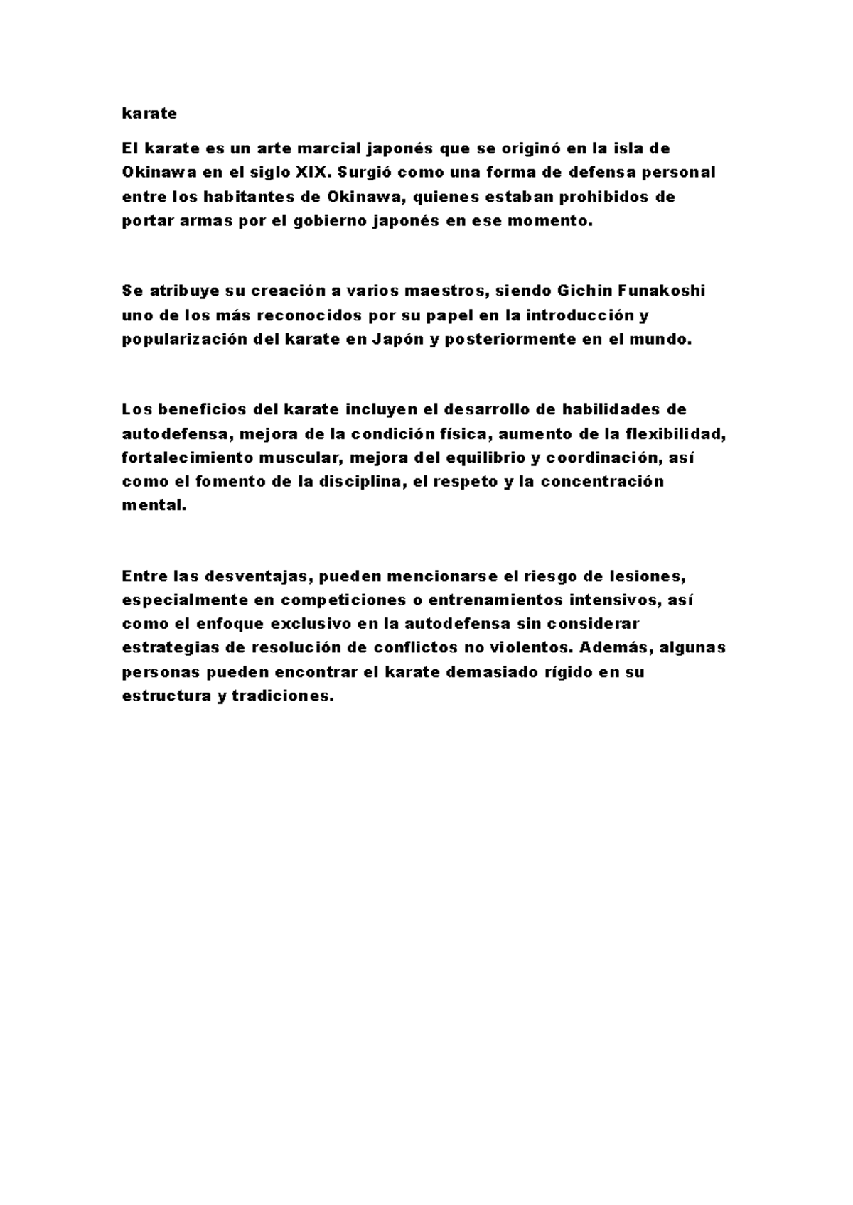 Karate - Anotes - karate El karate es un arte marcial japonés que se ...