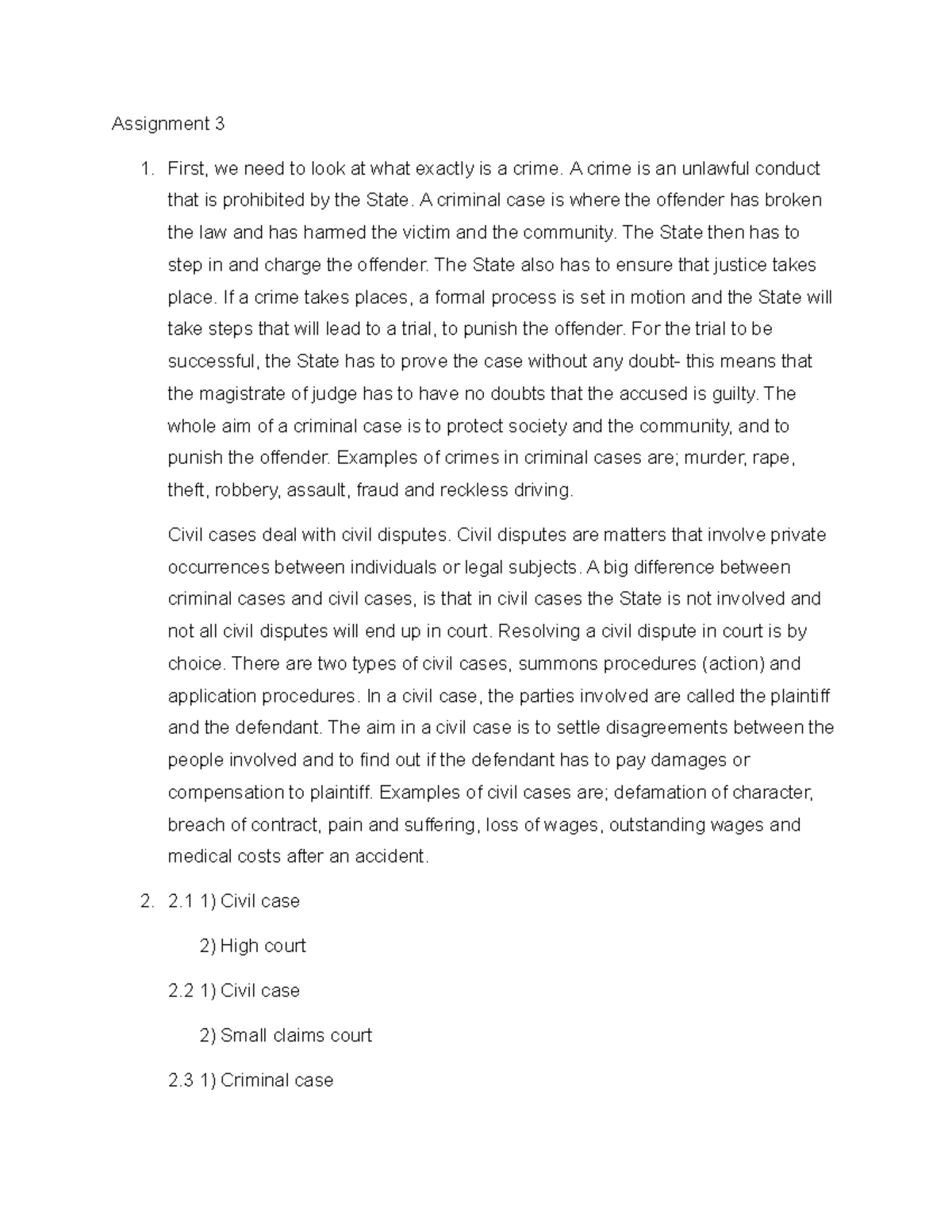 Assignment 3 for SJD 2021 - Assignment 3 First, we need to look at what ...