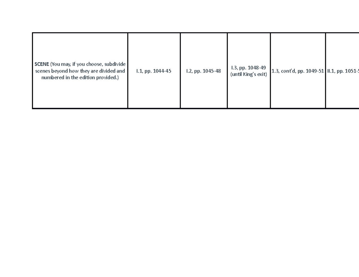 THEA 210W #5 - Professor: Michael Evenden - SCENE (You may, if you ...