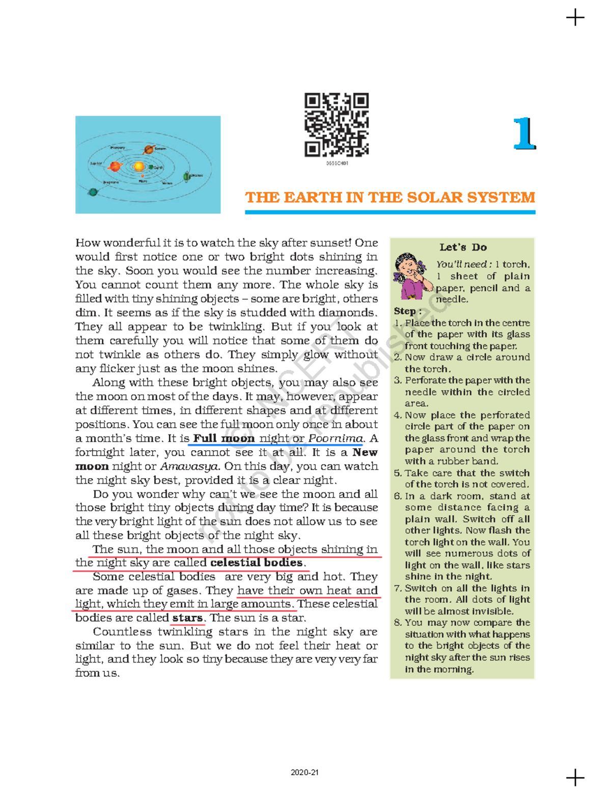 Fess201 - short notes - THE EARTH IN THE SOLAR SYSTEM How wonderful it ...