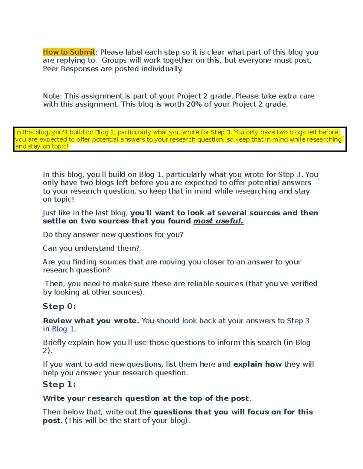 Research Blog #2 - Practice material on management - How to Submit ...