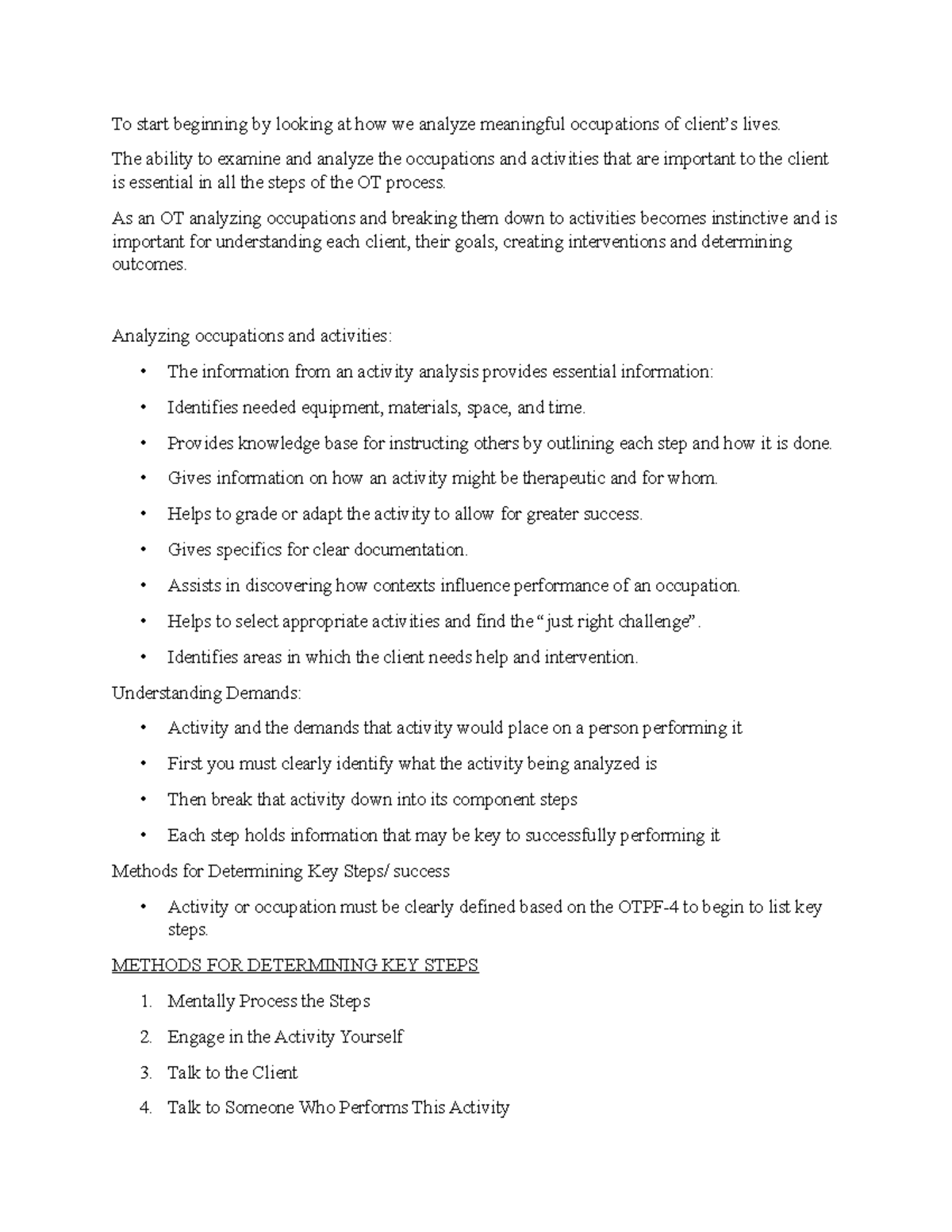 Procedural Task Analysis Determining Sequence And Timing To Start Beginning By Looking At How