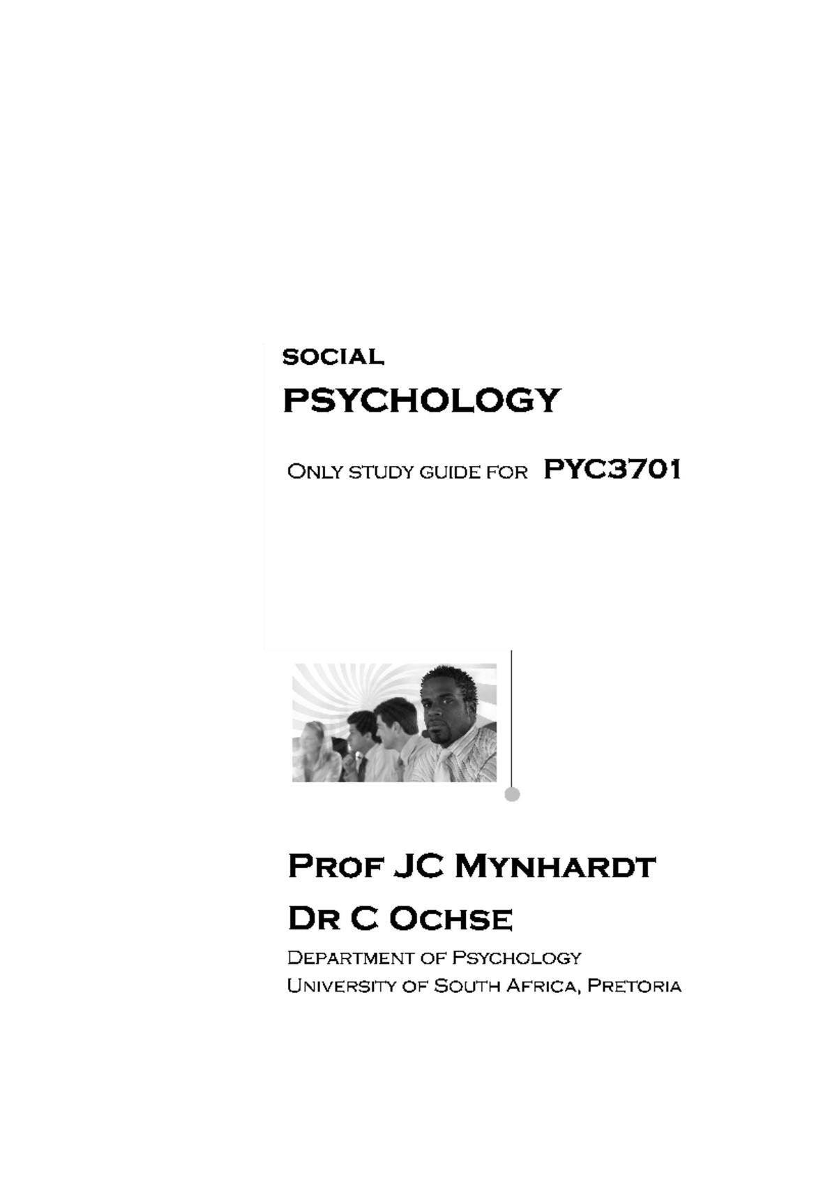 Tutorial Letter for Semester One 2022 PYC3703 - PYC3703 - Unisa - Studocu