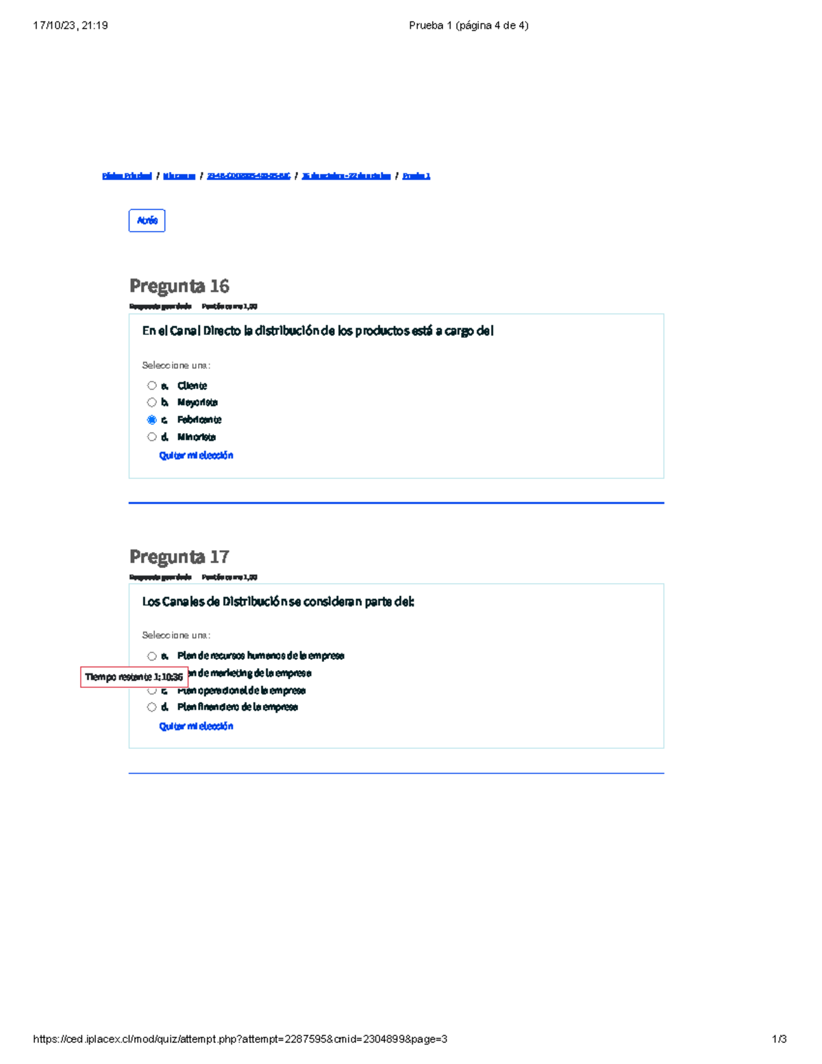 Prueba 1 (página 4 de 4) - 17/10/23, 21:19 Prueba 1 (página 4 de 4) - Studocu