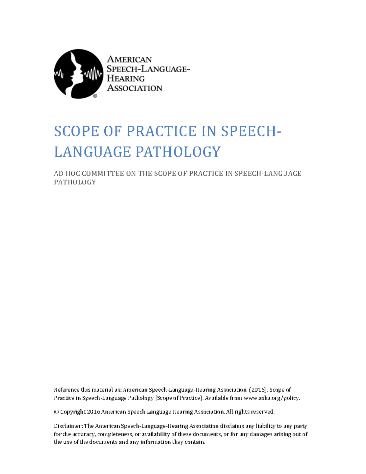 Scope SLP - Dr. Michelle Aldridge - - Studocu